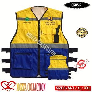 Jual ROMPI SAFETY VEST TASLAN KUNING BIRU-ROMPI SAFETY PROYEK TERBARU ...
