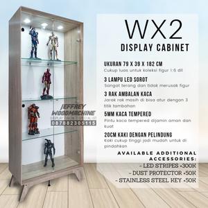 Jual LEMARI RAK PAJANG DISPLAY CABINET WX2 WX-2 murah koleksi tas lego ...