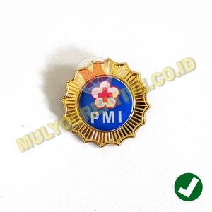 Jual Bros Logo PMI Model Bunga - Pin Logo Custom Murah PMI Warna Biru ...