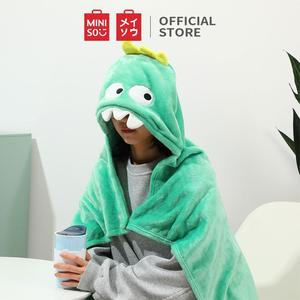 Jual Miniso Official hooded leisure blanket/ Selimut Hoodie Binatang ...
