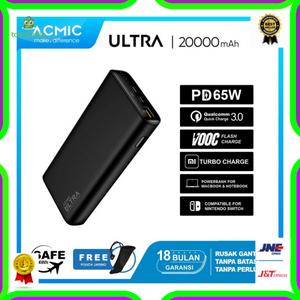 Jual ACMIC ULTRA 65W PD 20000mAh PowerBank Laptop MacBook Nintendo ...