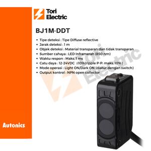 Jual AUTONICS PHOTOELECTRIC SENSOR BJ1M-DDT BJ1M DDT 100% ORI - Kota Bandung - Tori Electric ...