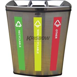 Jual Tempat Sampah Dust Bin 3 Compartment 30 L Open Top Krisbow ...