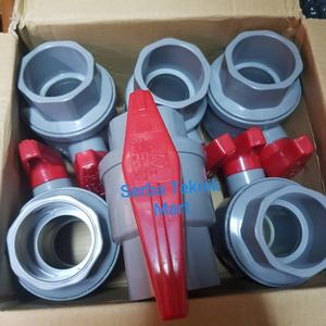 Jual Ball Valve PVC 1/2" Socket (Polos), Stop Kran / Kran air PVC ...