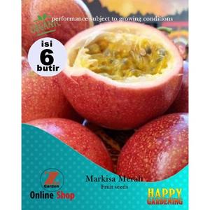 Jual biji benih tanaman buah markisa Merah Manis Lezat Fruit isi10 ...