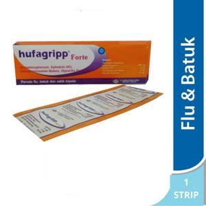 Jual HUFAGRIP FORTE 1 strip (10 tablet) pilek/demam/batuk pilek ...