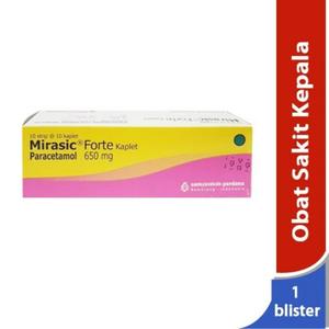 Jual MIRASIC FORTE 1 STRIP ISI @10 TABLET/SAKIT GIGI/SAKIT KEPALA/DEMAM ...