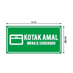 Jual STIKER KOTAK AMAL INFAQ SHODAQOH BAHAN STIKER VINYL-LAMINATING ...