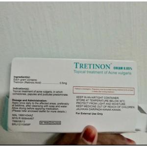 Jual Tretinon / Tretinoin Cream 0.05% (Topical Treatment of A dedwdu ...