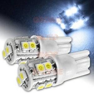 Jual Lampu Senja LED T10 10 Mata Cahaya Putih Biru Merah Hijau Kuning ...