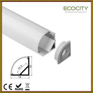 Jual Kap Lampu Led Strip Batangan Almunium Segitiga Panjang 1 Meter ...