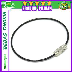 Jual Tali Besi Carabiner Metal Stainless Steel Wire Rope Keys Hanging ...
