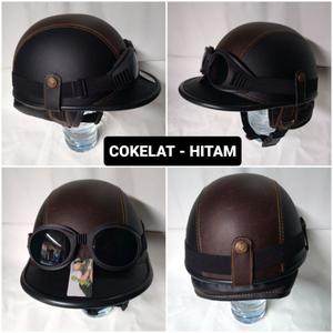Jual helm topi kombinasi helm helm Nazi Retro klasik helm vespa helm ...
