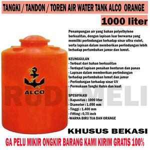 Jual TOREN AIR 1000 LITER /TANGKI/ TANDON AIR / WATER TANK ALCO 1000 ...