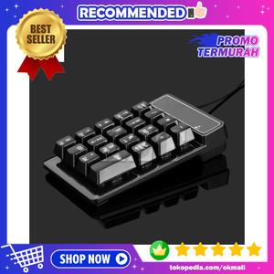 Jual Mechanical Gaming Numeric Keypad Numpad USB Black Switch - XZT123 ...