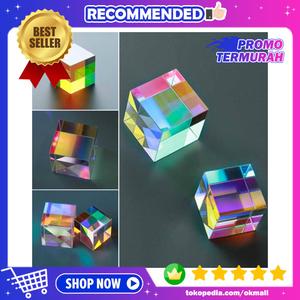 Jual Kaca Kubus Prisma Transparan 6 Sisi Dekorasi Meja Memantulkan ...