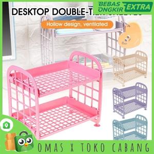 Jual Rak Susun Plastik 2 Tingkat - Rak Susun Mini Portable - Kota ...