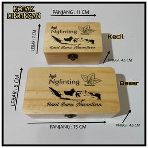 Jual kotak lintingan kayu pinus kotak linting tingwe - Besar polos ...