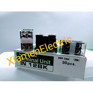 Jual IN-12BK IN-12 Terminal Blok DIN Rail 2 Pole 2P 20A Terminal Block ...