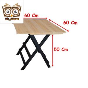 Jual Meja Lipat Serbaguna 60 x 60 Tinggi 50 cm Meja Kayu Lipat ...