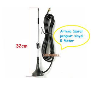Promo Antena Spiral Penguat Sinyal 5 Meter Signal Booster SMA MALE ...