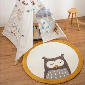 Jual 45/80/100cm Round Carpet Karpet Main Anak Ruang Tamu Hadiah Kamar ...