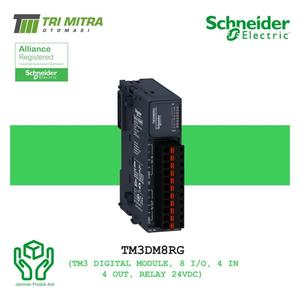Jual TM3 DIGITAL MODULE 8 I/O, 4 IN 4 OUT, RELAY 24VDC TM3DM8RG ...