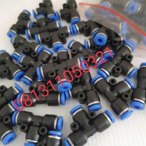 Jual FITTING Pneumatic T 10mm x 6mm x 10mm / Fitting PEG / Fitting MPG ...