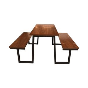 Jual INFORMA - SET MEJA DAN KURSI - HENDERSON TABLE + BENCH DARK WALNUT ...