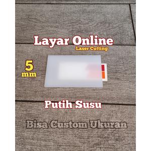 Jual Acrylic Putih Susu 5mm 25x25cm Akrilik Lembaran Lasercut - Jakarta ...