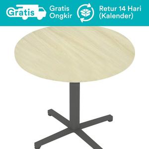 Jual Officescale Meja Meeting Kantor atau Meja Rapat Bundar Kaki Besi ...