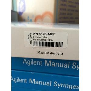 Jual FOR Agilent Manual Syringe 5190-1487 10ul FN 26g Bevel Tip 10 / Pk ...