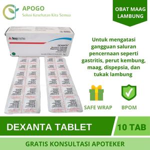 Jual DEXANTA OBAT MAAG LAMBUNG 1 STRIP ISI 10 TABLET - Kota Palembang ...