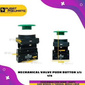 Jual MECHANICAL VALVE PUSH BUTTON 2 LOBANG DRAT 1/8" - Jakarta Barat - Pusat Pneumatic | Tokopedia