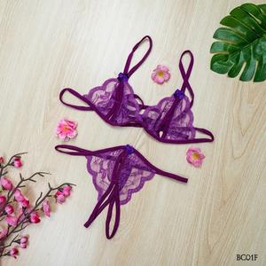 Jual G STRING SEXY BRA BH CD THONG BRASET DALEMAN SEXY UNGU BC01F ...