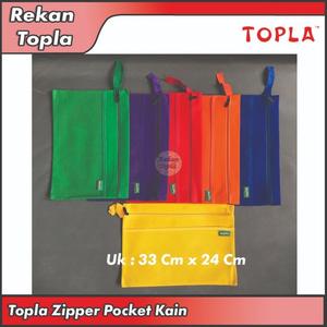 Jual Map Zipper Kain Folio / Map seleting Jaring / Zipper Pocket Kain ...