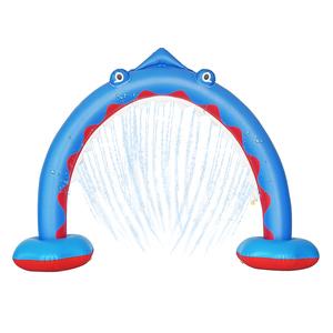 Jual [Sale] Inflatable Arch Sprinkler Shark Shape Kids Fun Water Spray ...