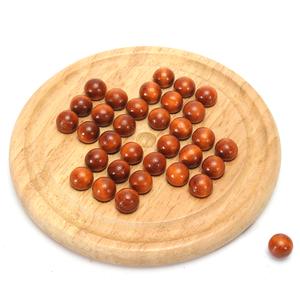 Jual Permainan Papan Tradisional Kayu Solitaire Marmer Mainan ...