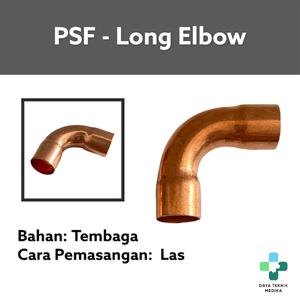 Jual PSF Long Elbow Tembaga 2 5/8" - Copper Long Radius Elbow - Jakarta Pusat - Daya Teknik ...