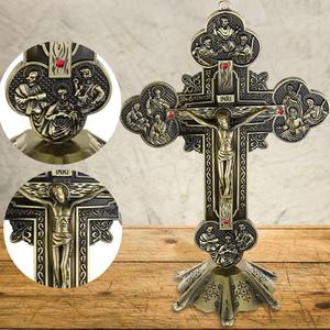 Jual JuaI 10" Antique Jesus INRI Catholic Altar Standing Religious ...