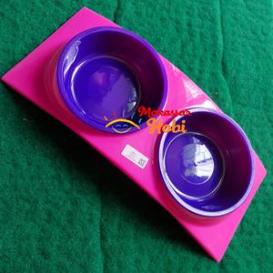 Jual Mangkok Double Mini Chiro Plate 15 Set Tempat Makan Minum Hewan ...