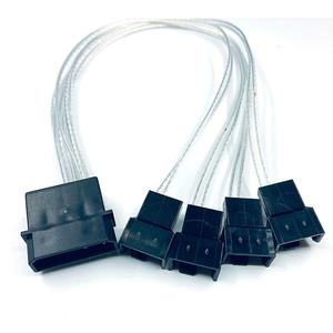 Jual Tool PC Case Fan Cable Big 4Pin to 4Pin Fan One Point Four 1 To 4 ...