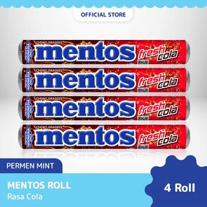 Jual MENTOS Roll Fresh Cola - Perment Mint Cola 37gr x 4 - Jakarta ...