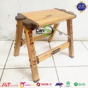 Jual Krisbow Tangga Aluminium 1 Step Motif Kayu Tangga Lipat Tangga ...