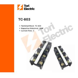 Jual Terminal Block TC-603 60A 3POLE - Kota Bandung - Tori Electric | Tokopedia