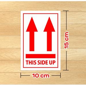 Jual Stiker Label Pengiriman Sticker Pahan This Side Up 15x10 cm (100 ...