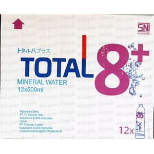 Jual Total 8+ water 500ml x 12 botol + air minum total 8+ air alkali ...