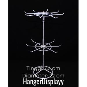 Jual Rak Display Putar Matahari 2 Susun Mini Gantungan Aksesoris ...
