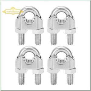 Jual Tool 4Pcs Wire Rope Clamp U Bolt Saddle Fastener M14 Heavy Duty ...