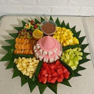 Jual Tumpeng Puding Buah Segar Besar Untuk Porsi 5 sampai 25 Orang ...